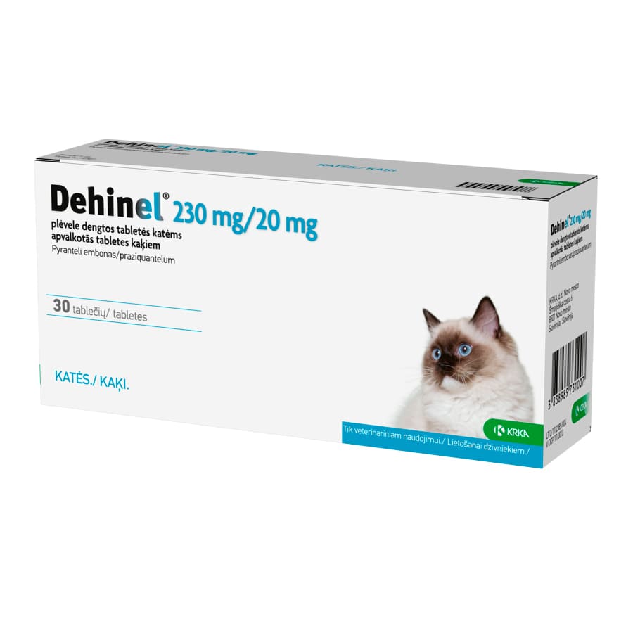Dehinel Cat 230mg/20mg tabletes kaķiem N1 | Zoopasaule.lv