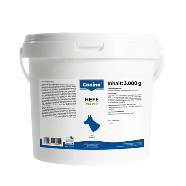 CANINA HEFE 3kg alus raugs suņiem | Zoopasaule.lv